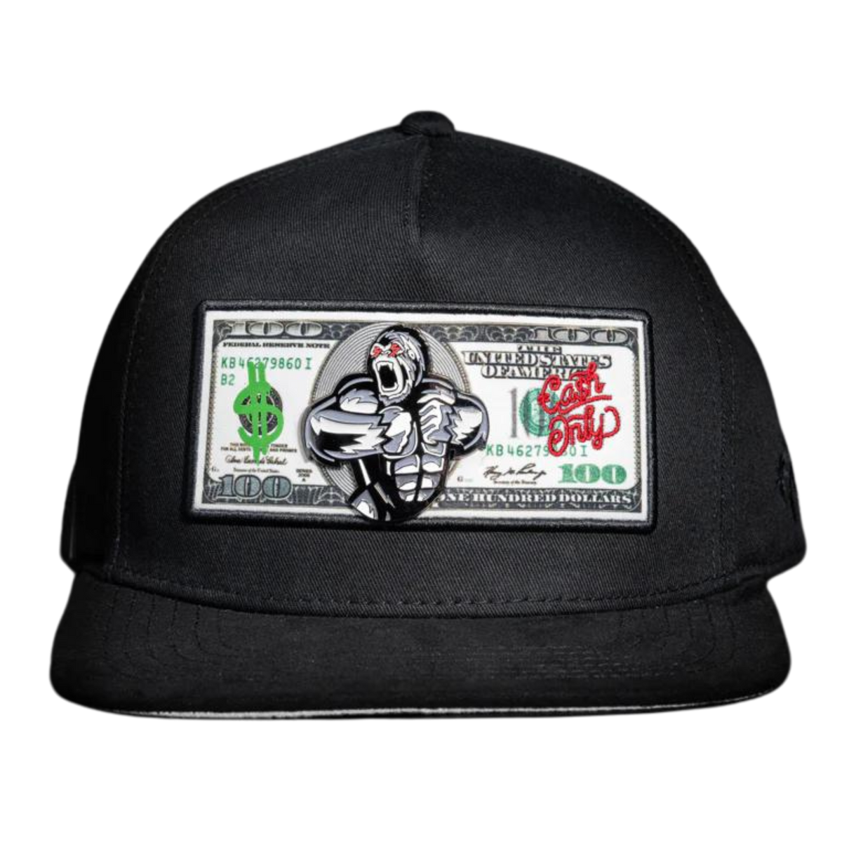 GORRA CASH ONLY GORILLA DOLAR BLACK – MONKEY HATS