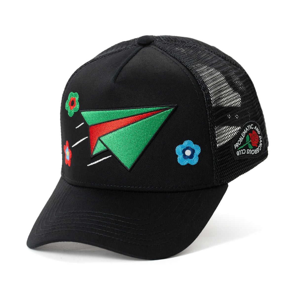 GORRA PROBLEATIC AND DANGEROUS CLUB PAPERPLANE NEGRO MALLA – MONKEY HATS